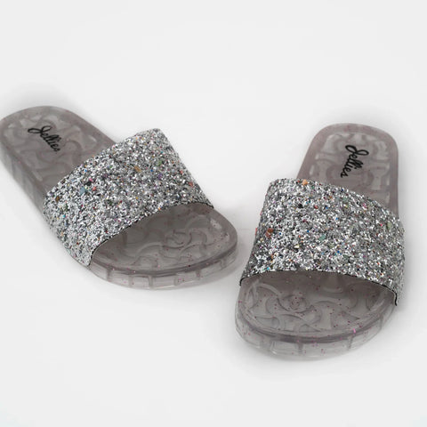 Sparkling Reflective Glitter Slippers - Glamorous Style for Every Step ...