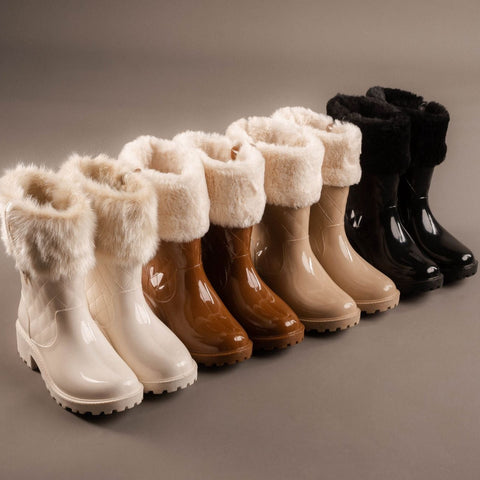 Luxurious Coco Boots for Winter | Non-Slip Soles | Vegan Synthetic Fur ...
